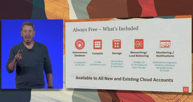 OOW19 – Always free cloud services! – Oracle Cloud Blog